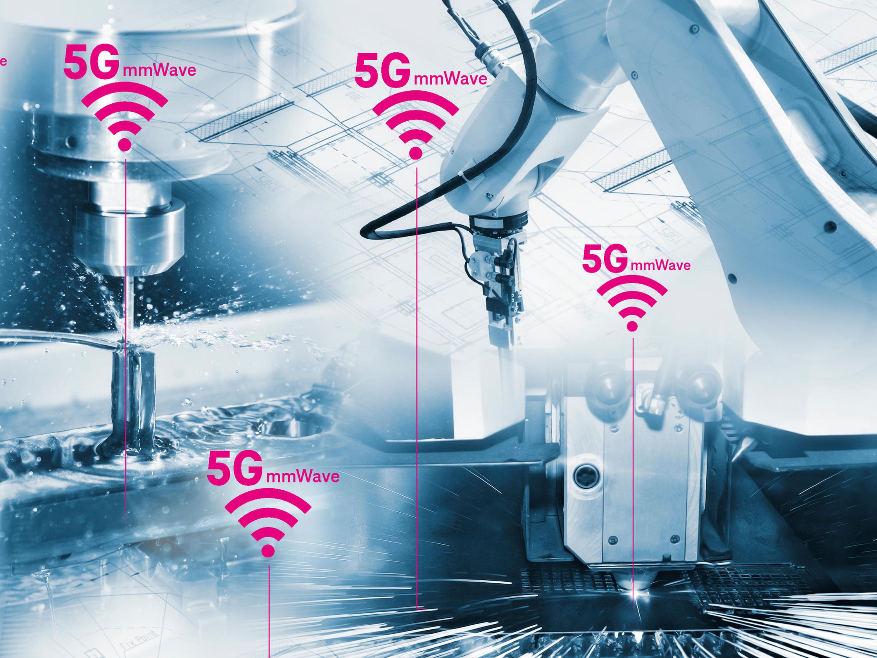 5G mmWave-Technologien für Industrie | Deutsche Telekom