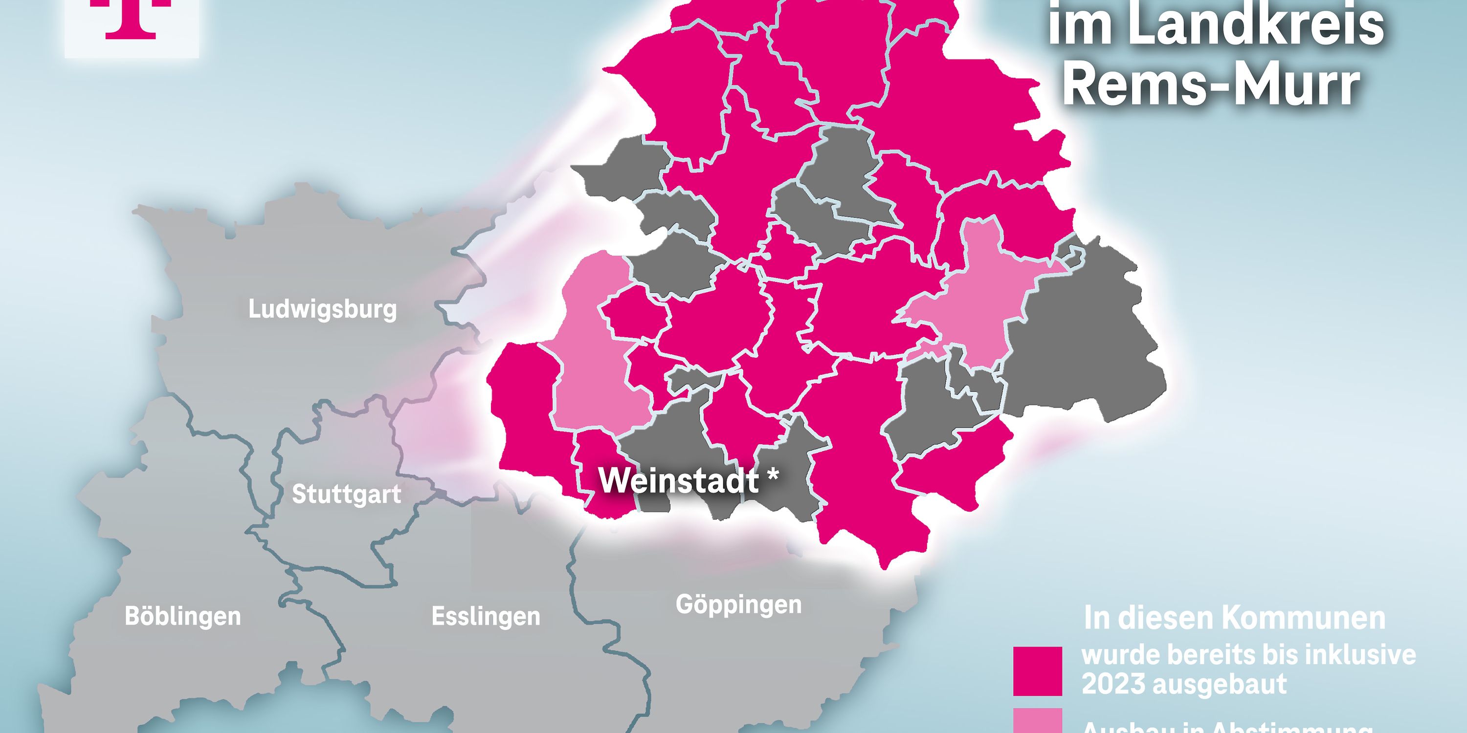 Glasfaserausbau im Rems-Murr-Kreis macht Fortschritte | Deutsche Telekom