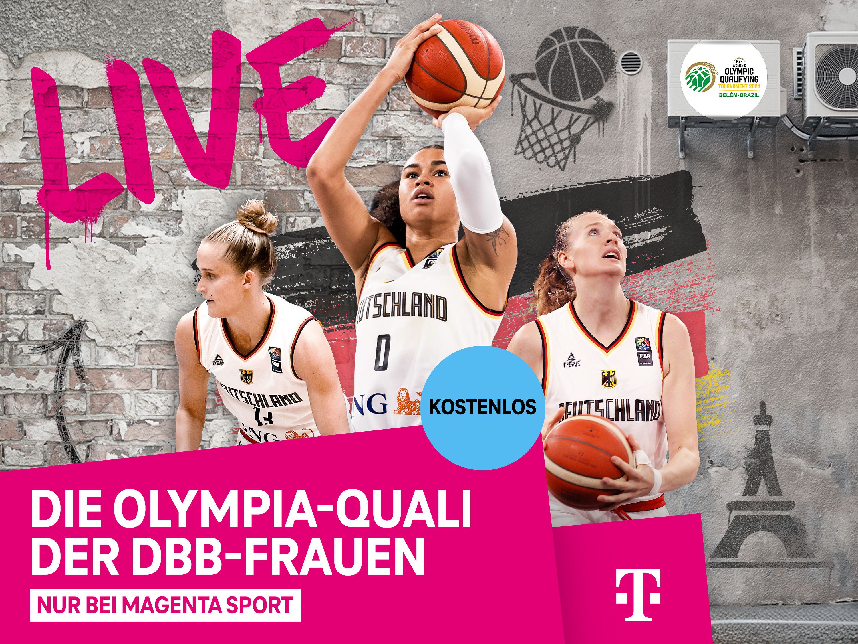 MagentaSport zeigt deutsche Basketball-Frauen in der Olympia Qualifikation exklusiv | Deutsche ...