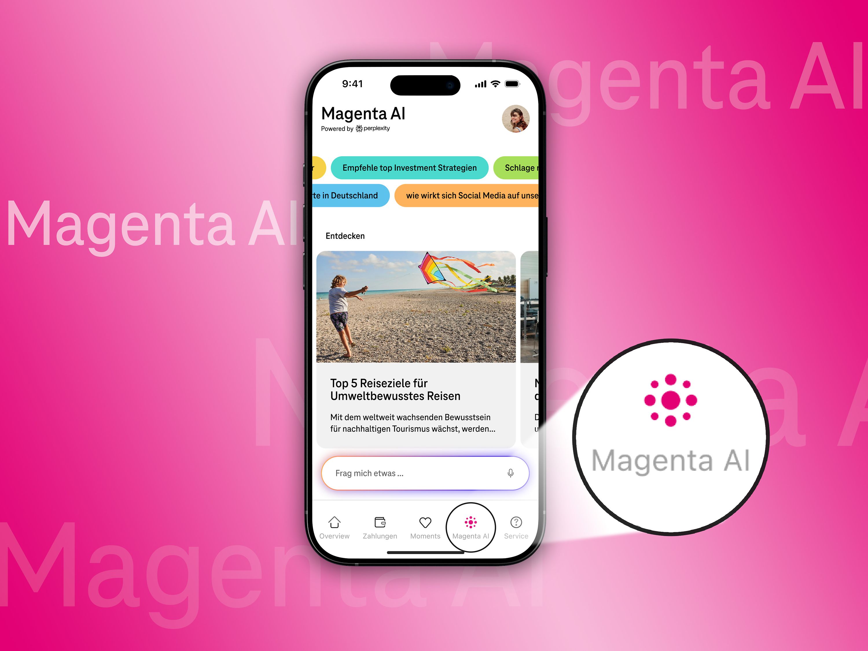 AI for everyone – Perplexity now under "Magenta AI" in the MeinMagenta app | Deutsche Telekom