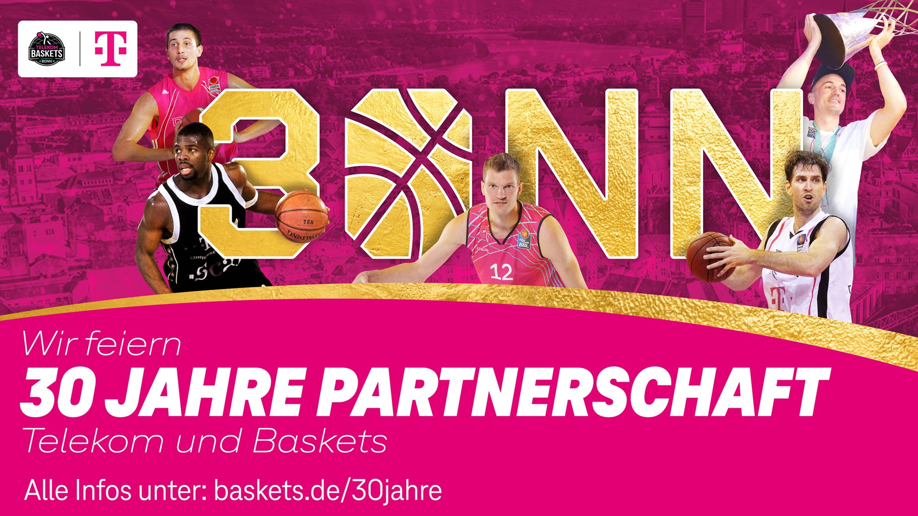 Deutsche Telekom und Telekom Baskets Bonn feiern 30 Jahre Partnerschaft ...