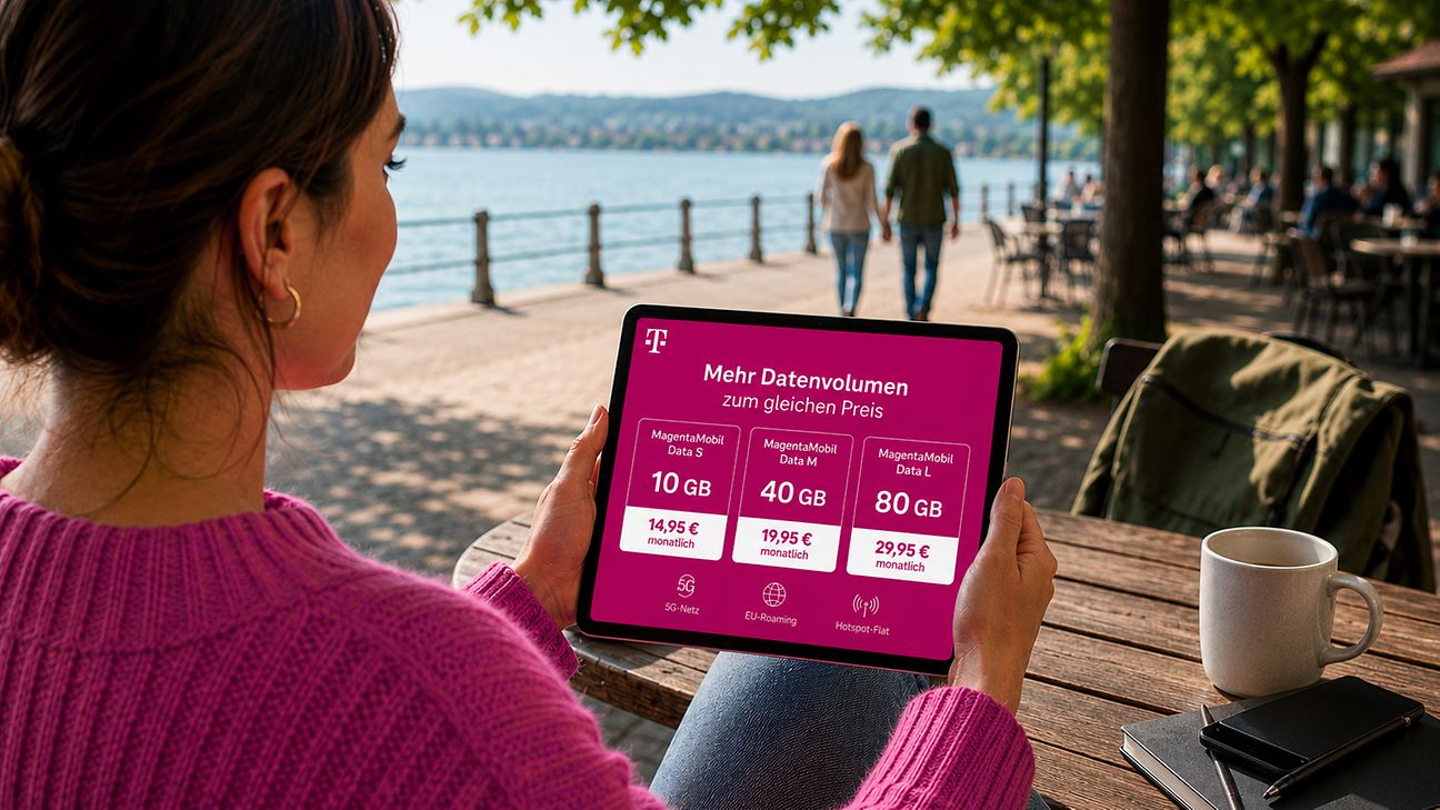 Mehr Datenvolumen fürs Tablet: Telekom wertet MagentaMobil Data Tarife ...