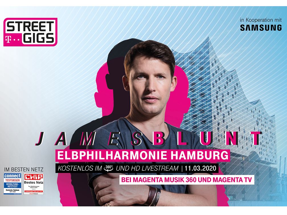 Telekom bringt James Blunt in die Elbphilharmonie Hamburg | Deutsche ...